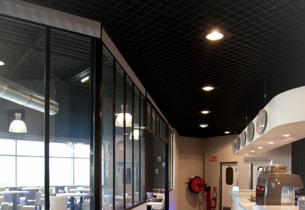 Faux-plafonds résille métallique